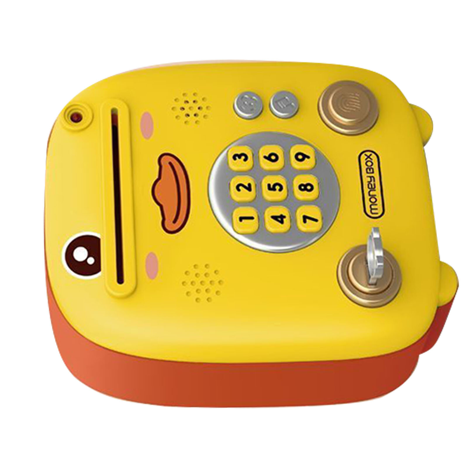 Мини-копилка, электронная копилка для пения, ящик для хранения денег с паролем отпечатков пальцев, распознавание лиц, световая музыка для детей, мальчиков и девочек, маленькая утка