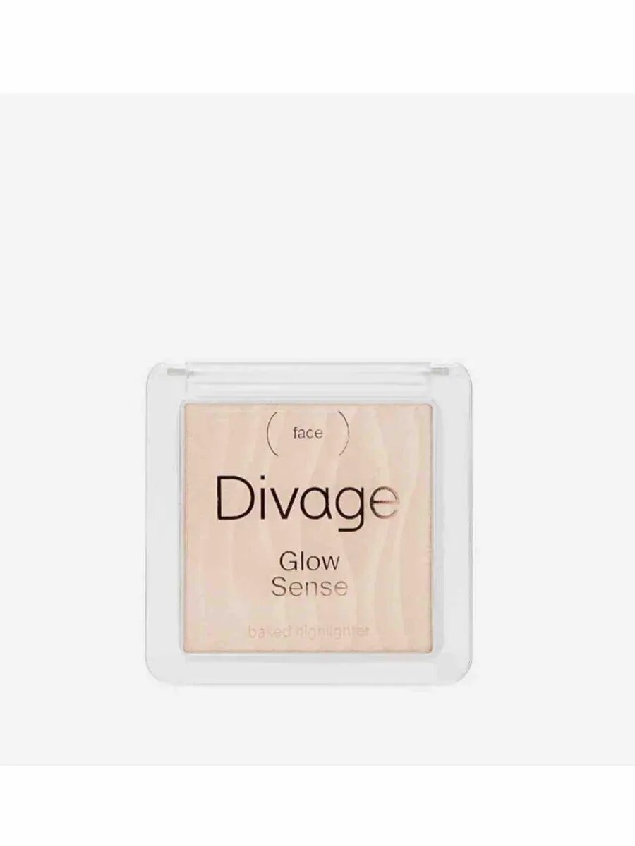 Хайлайтер для лица запеченный Divage Glow Sense Baked Highlighter золотое сияние