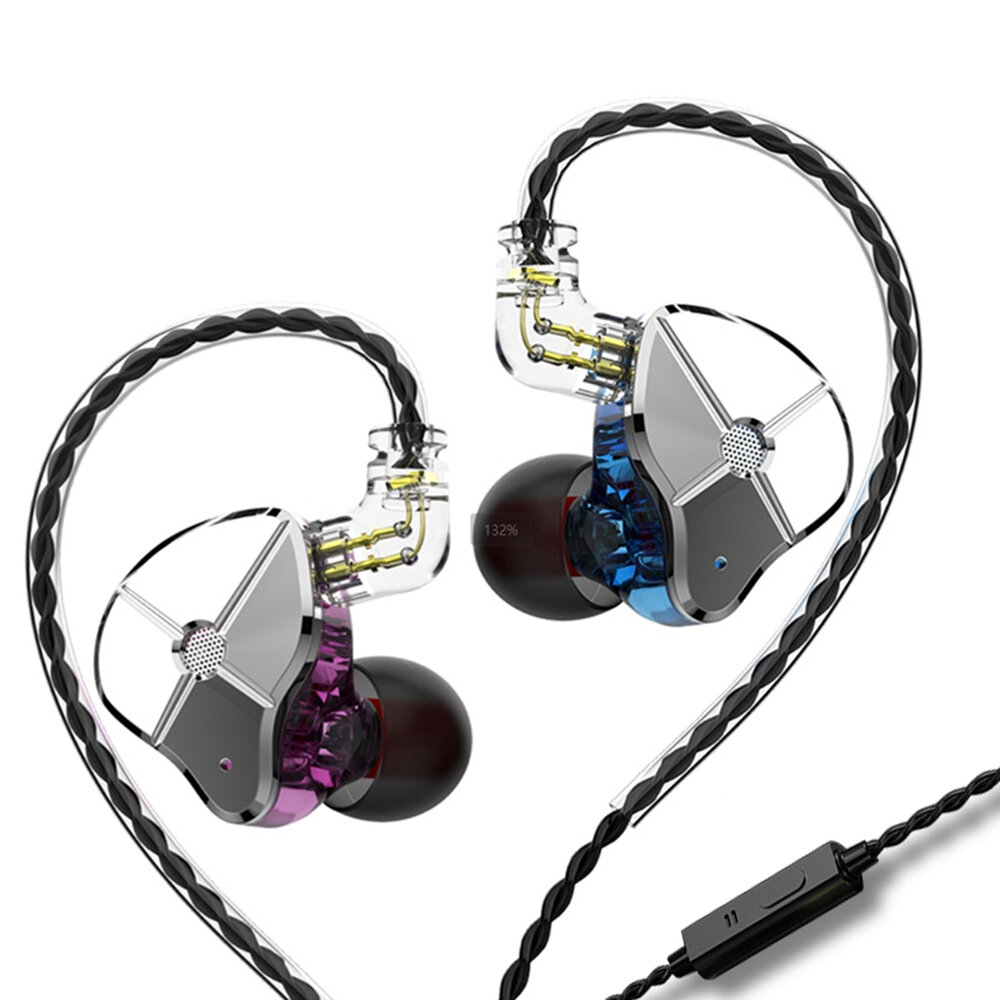 Мониторные наушники TRN ST1, двойной драйвер 1DD+1BA