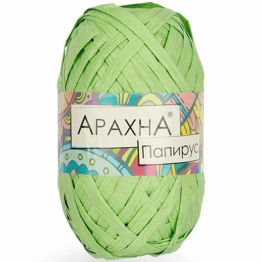 Пряжа Arachna PAPYRUS 14 св. зеленый (5 мотков)