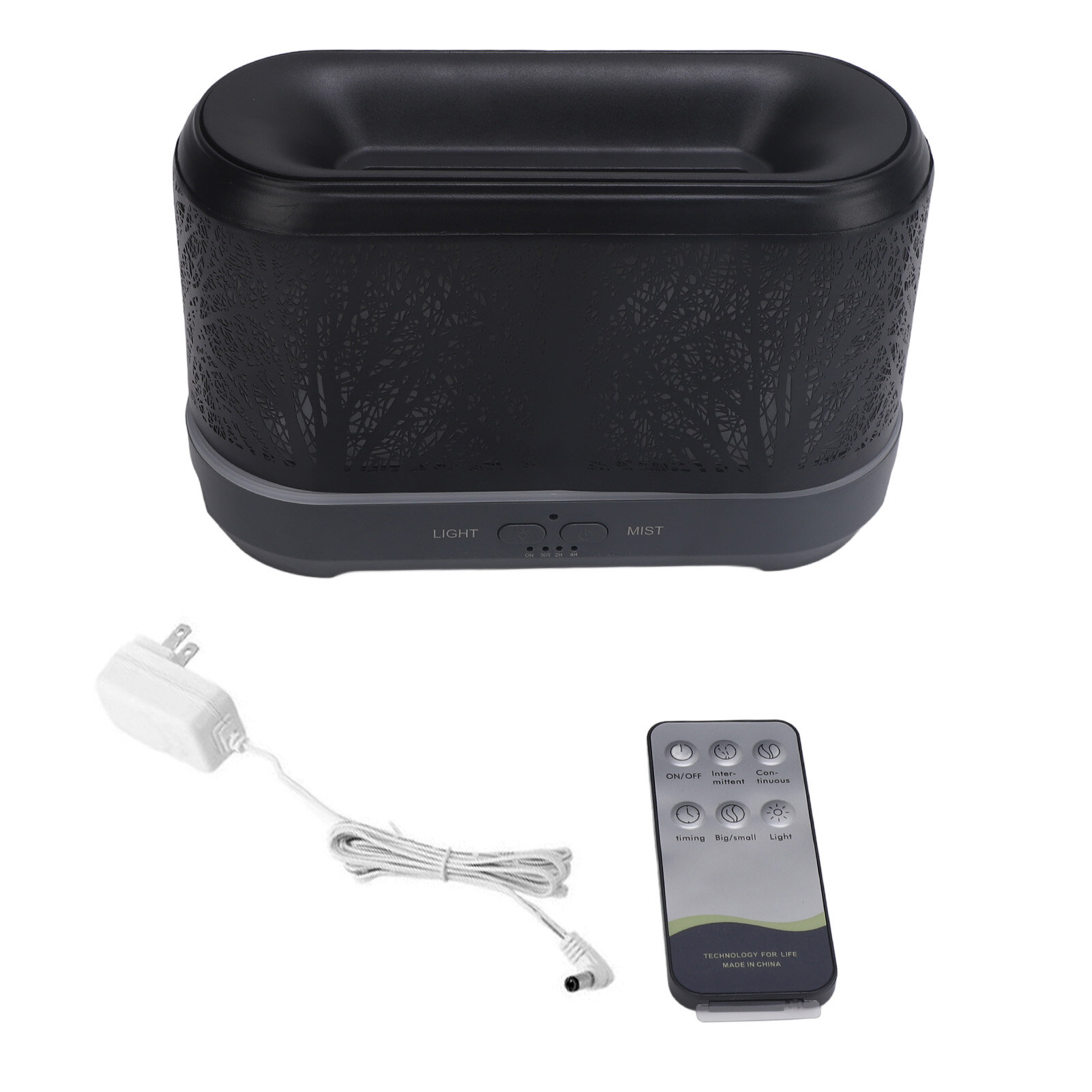 Пламенный Ароматический Диффузор Железный Выдалбливают Лес Красочные Огни Огонь Туман Увлажнитель Воздуха для Спальни Домашний Офис 100-240 В США Штекер