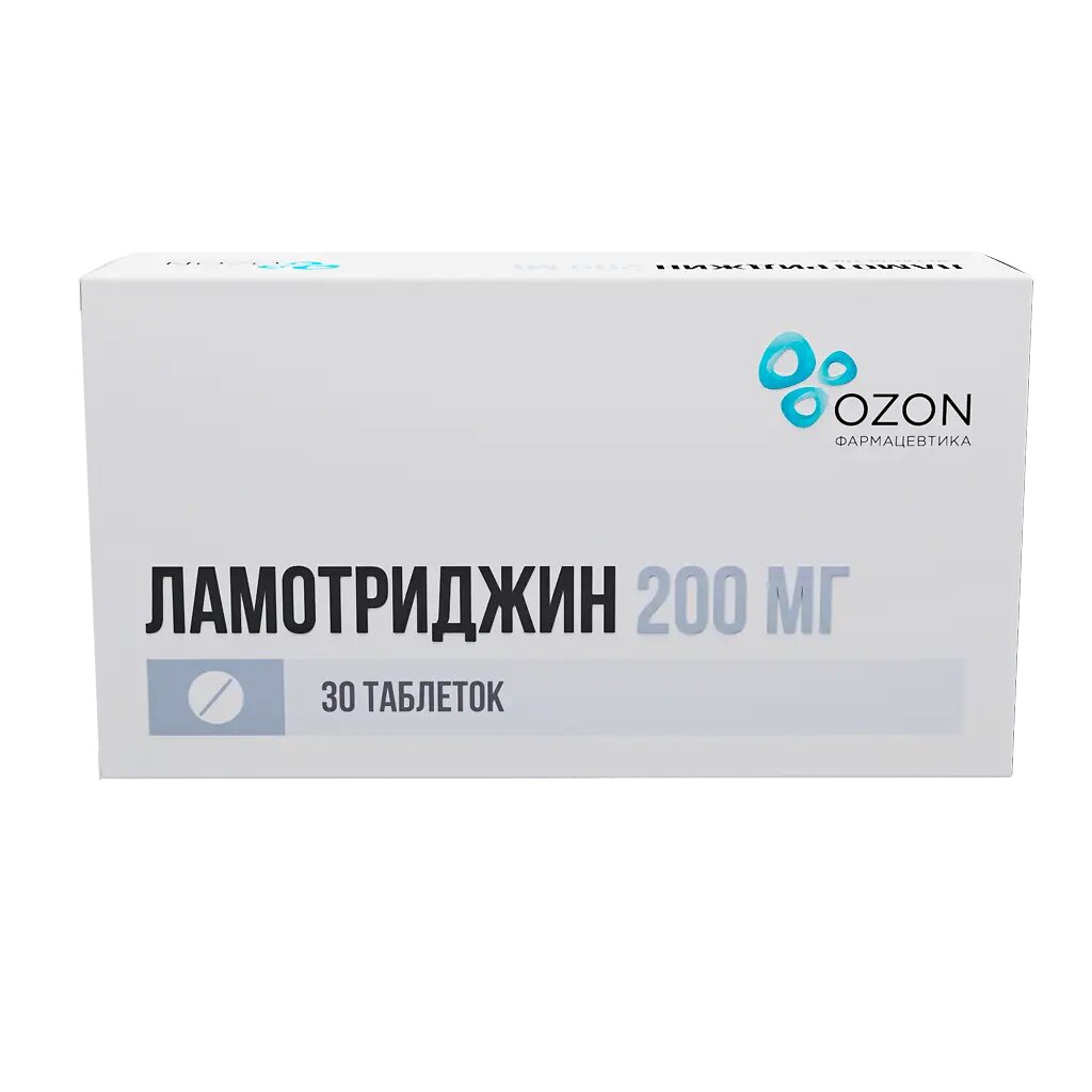 Ламотриджин таблетки 200 мг 30 шт