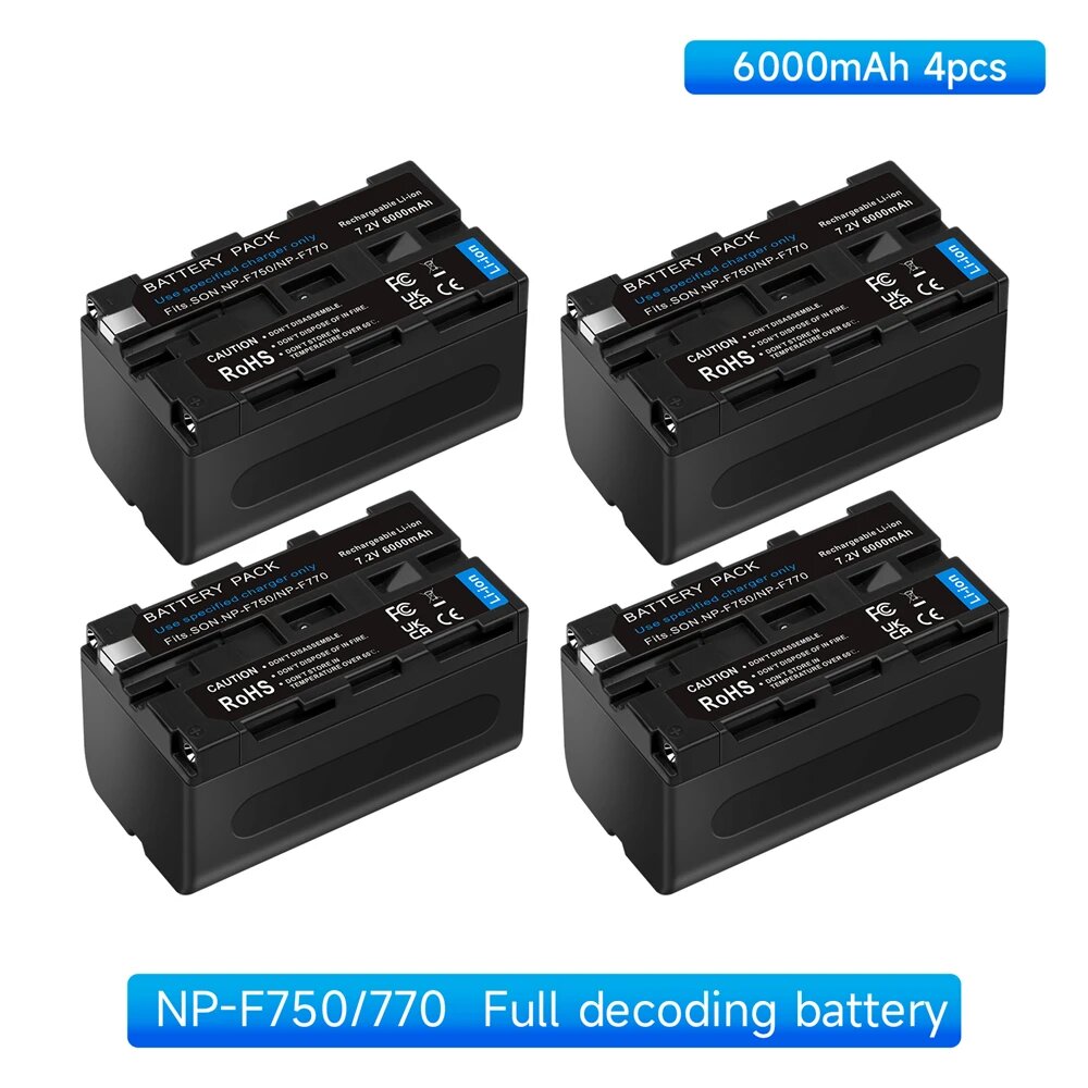 Аккумулятор PALO 6000 мАч для Sony 4PCS Battery