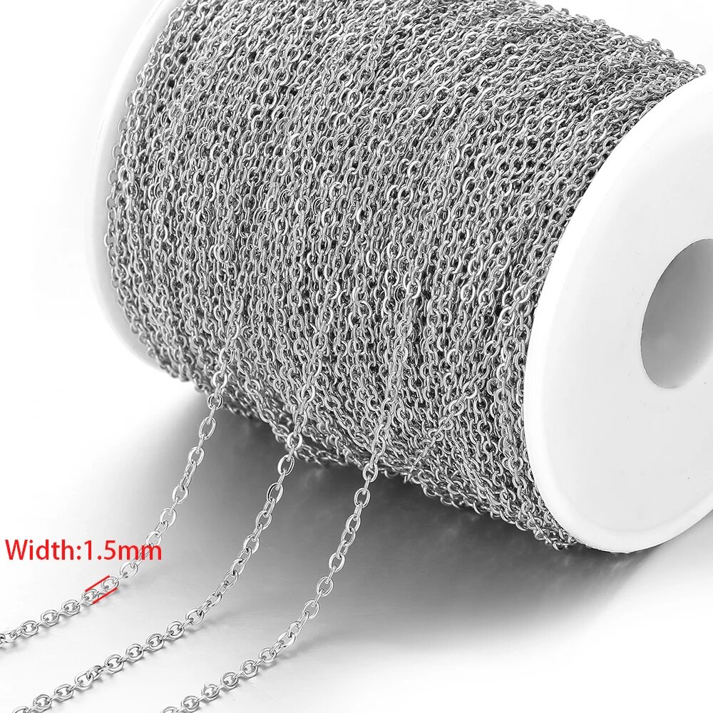 Кубинские цепи Yovtor из нержавеющей стали 2 м Steel 1.5mm