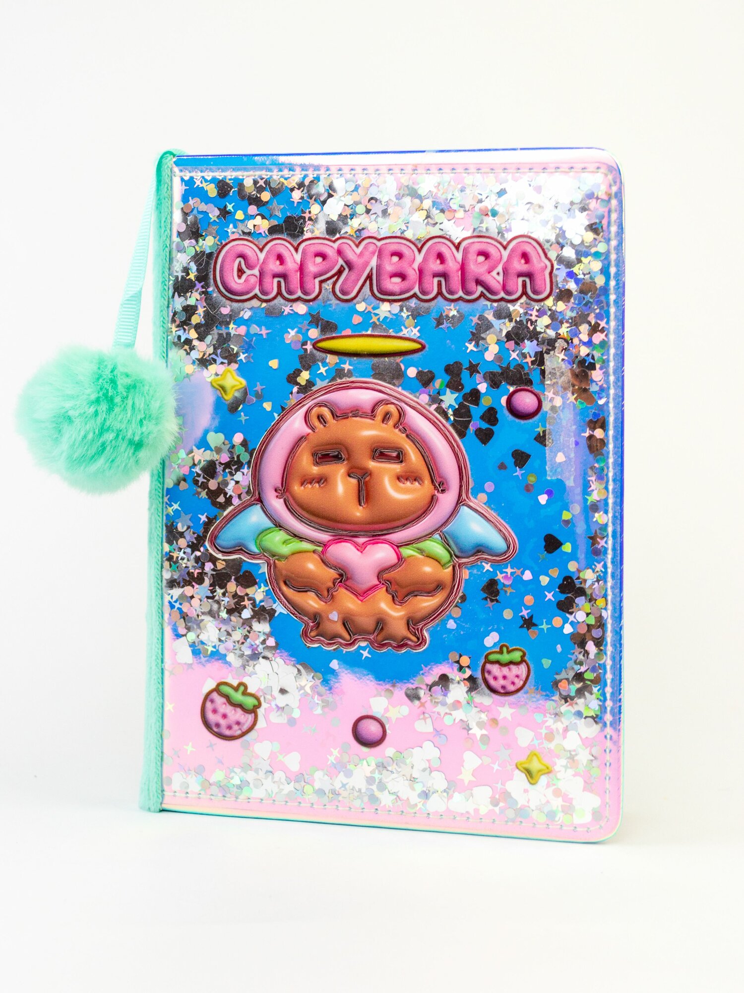 Яркий блокнот с 3D эффектом и блестками, дневник для девочки