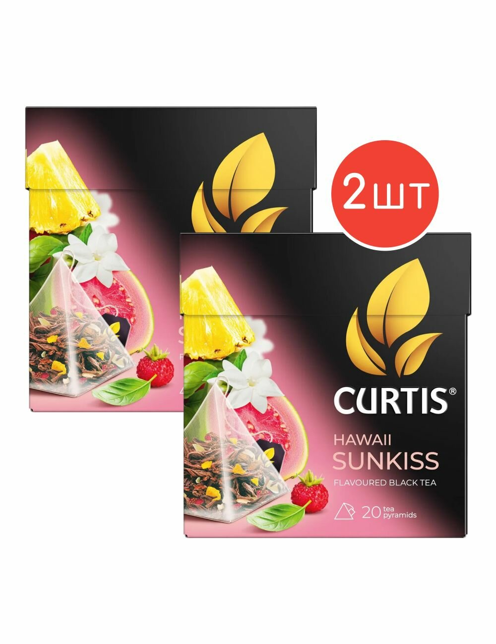 Чай черный Curtis Hawaii Sunkiss 20 пирамидок 34г 2шт