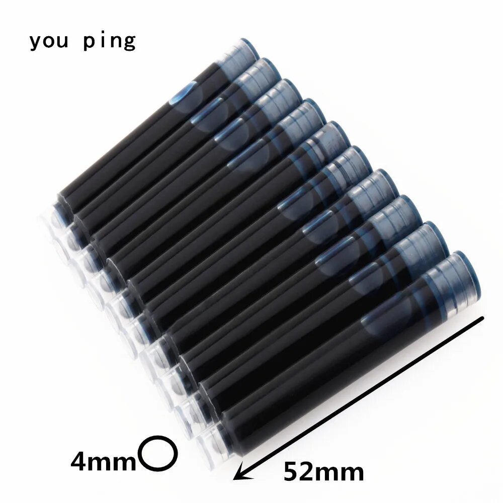 Чернильные картриджи You Ping 10 шт, 52 мм, 4 мм, Black Blue