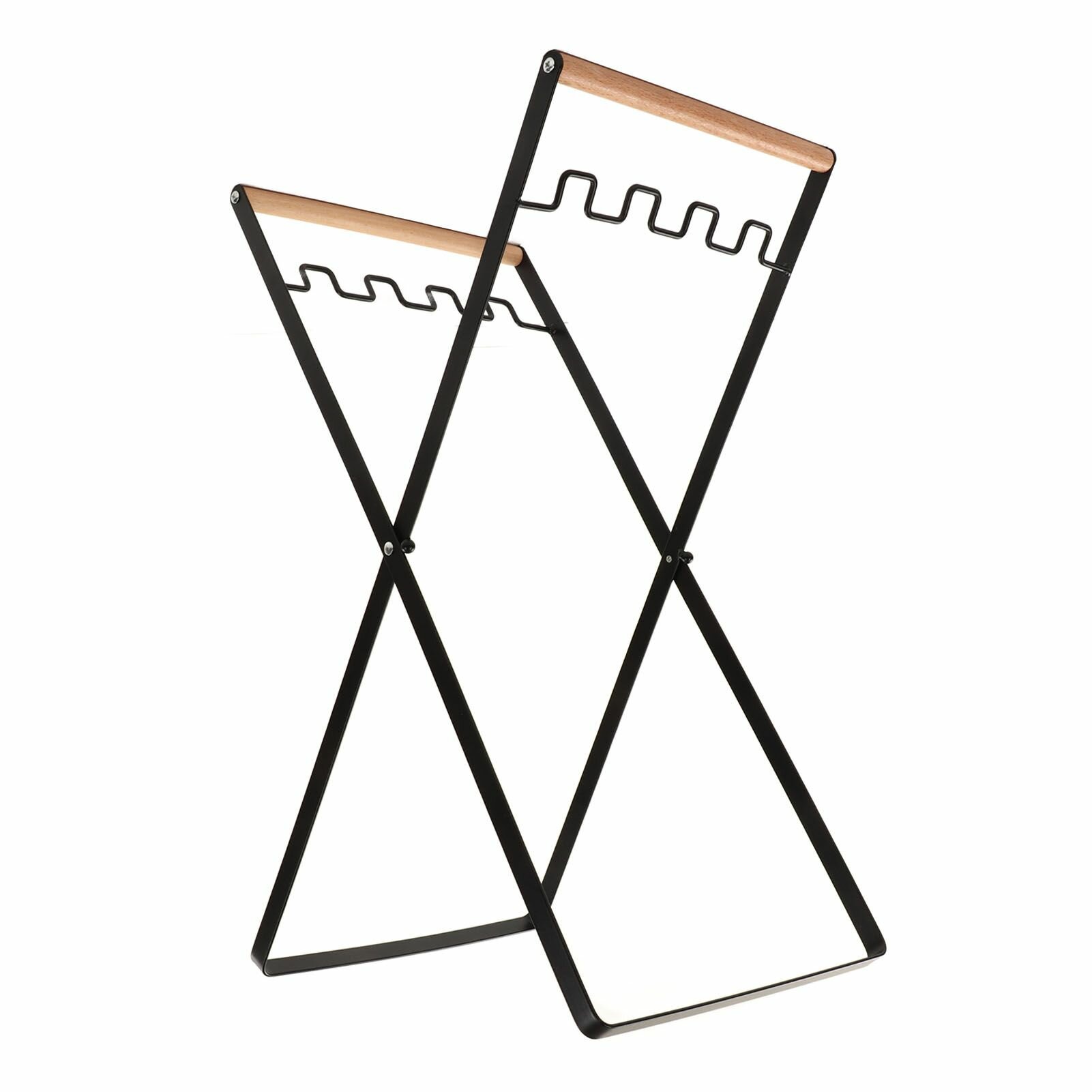 Подставка для мусорного мешка, складной устойчивый к ржавчине пластиковый держатель для мешков для переработки, черный