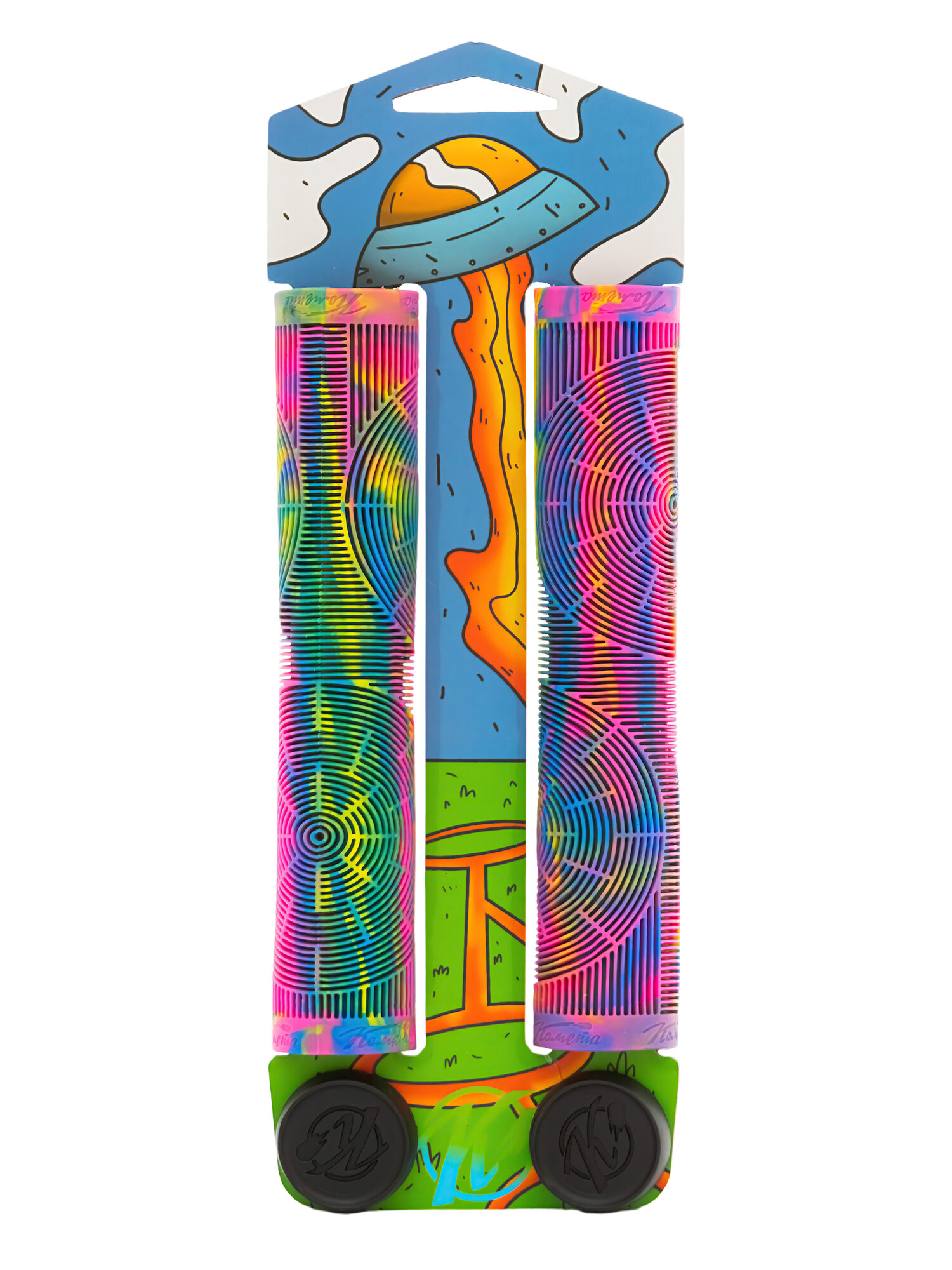 Грипсы для трюкового самоката Комета Grips "Омега", с барендами - Кэнди