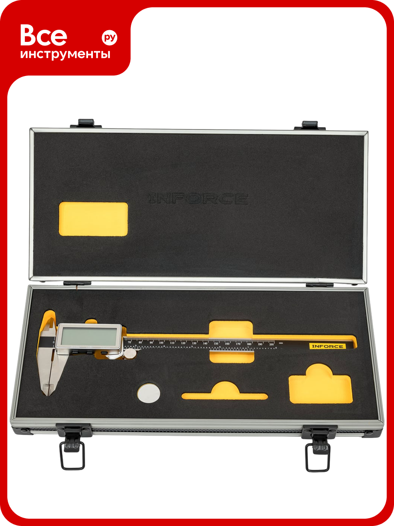 Цифровой штангенциркуль 0-200 мм Inforce 06-11-40
