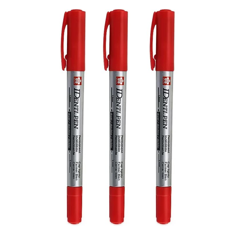 Маркер перманентный SAKURA IDENTI-PEN, Красный, 1 мм