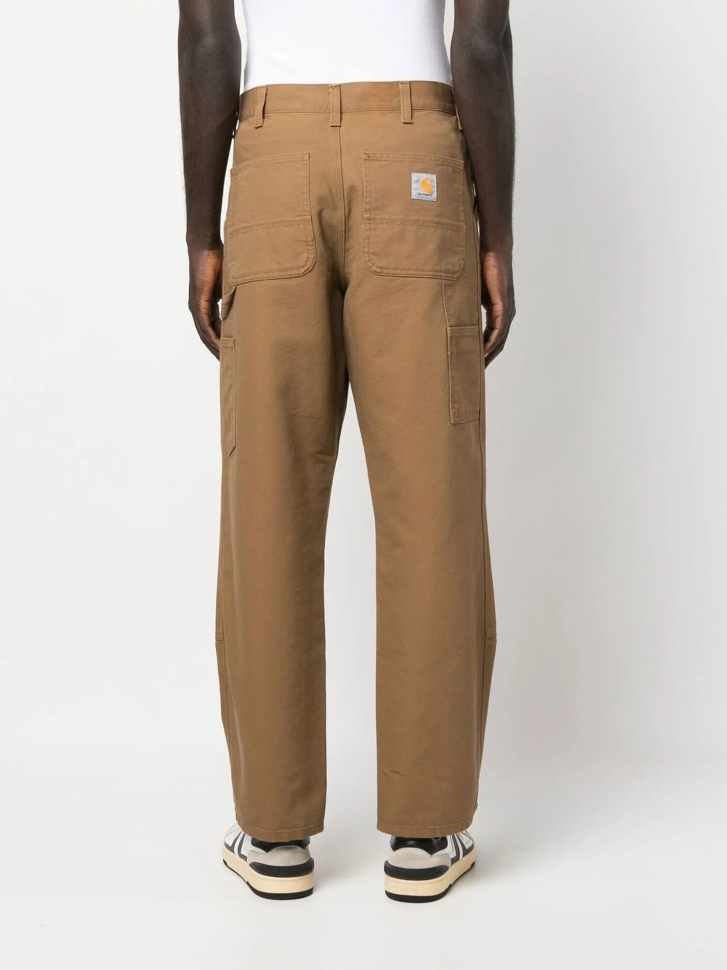 Брюки классические Carhartt WIP Double Knee, размер 31/32, коричневый — фото 1