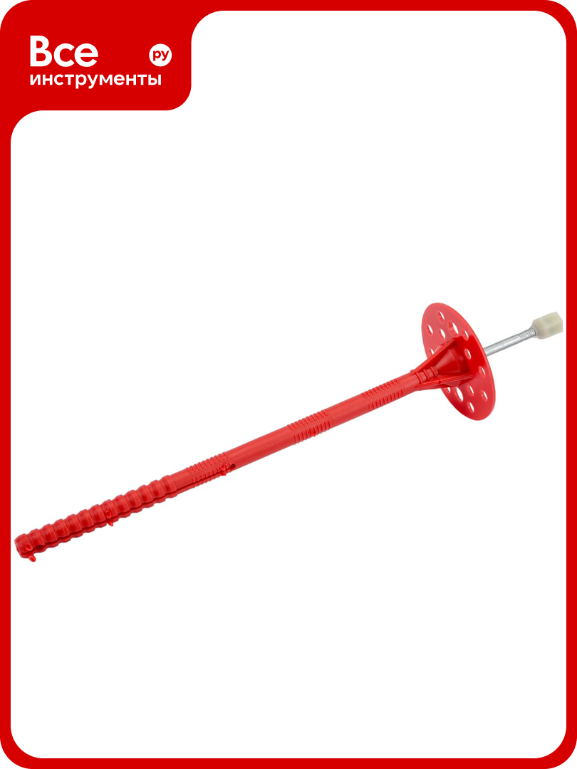 Дюбель для теплоизоляции Tech-Krep с термоголовкой, 10x220 мм, 30 шт, утепления стен зданий