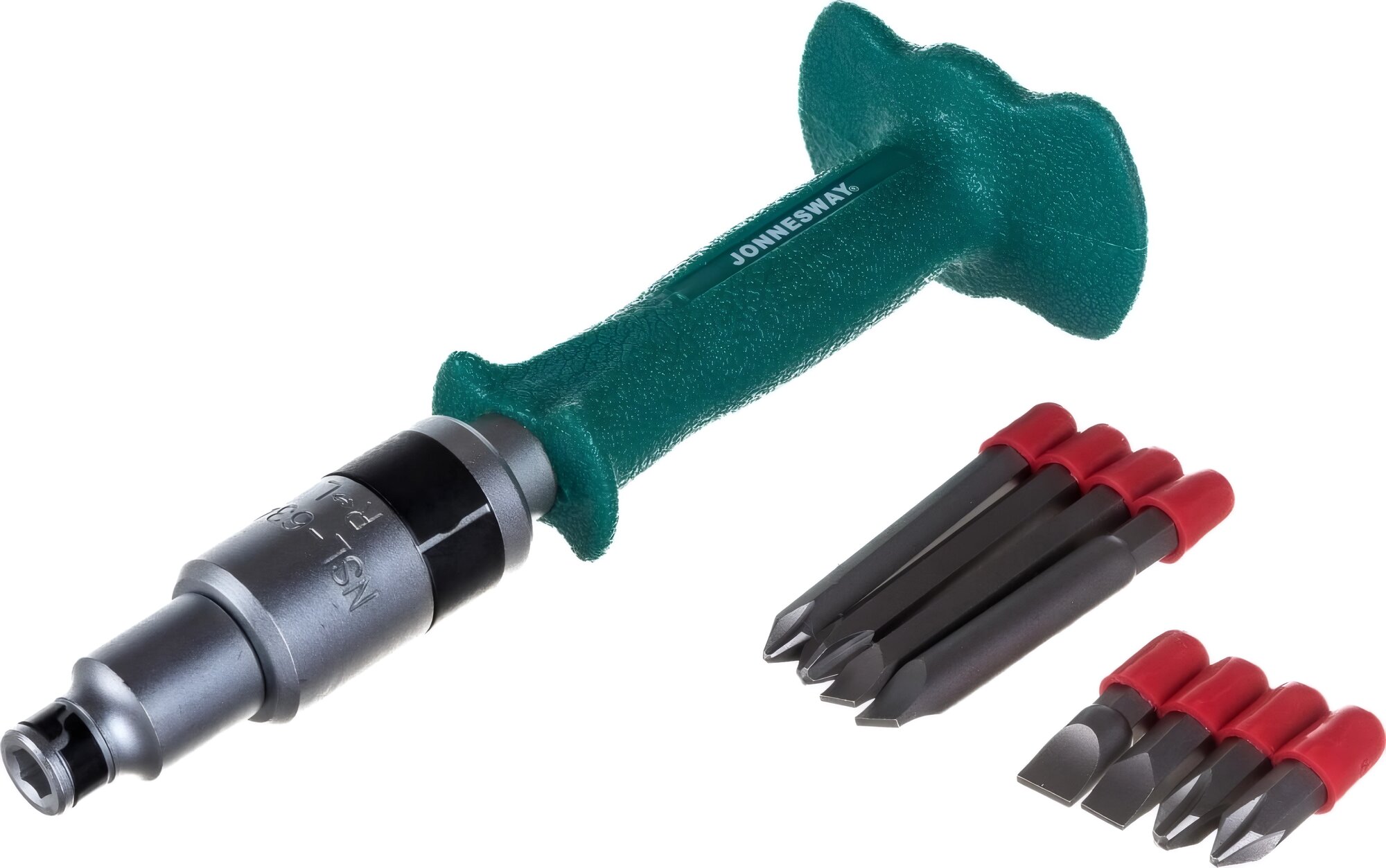 Набор ударных отверток SL 8, 10 (36, 80 мм), PH# 2, 3 (36, 80 мм), 5 предметов Jonnesway AG010139