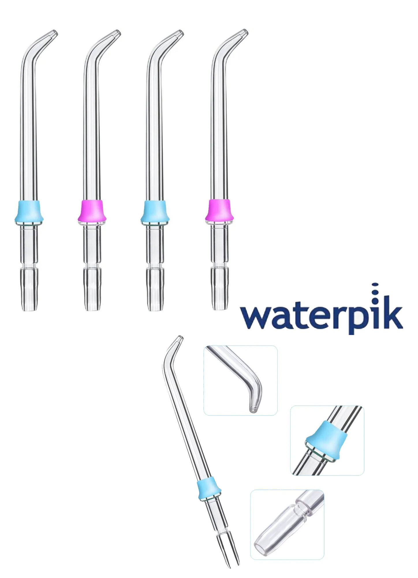 Насадки высокого давления для Ирригатора полости рта Waterpik Dental Water WP-100, WP-108, 4 штуки