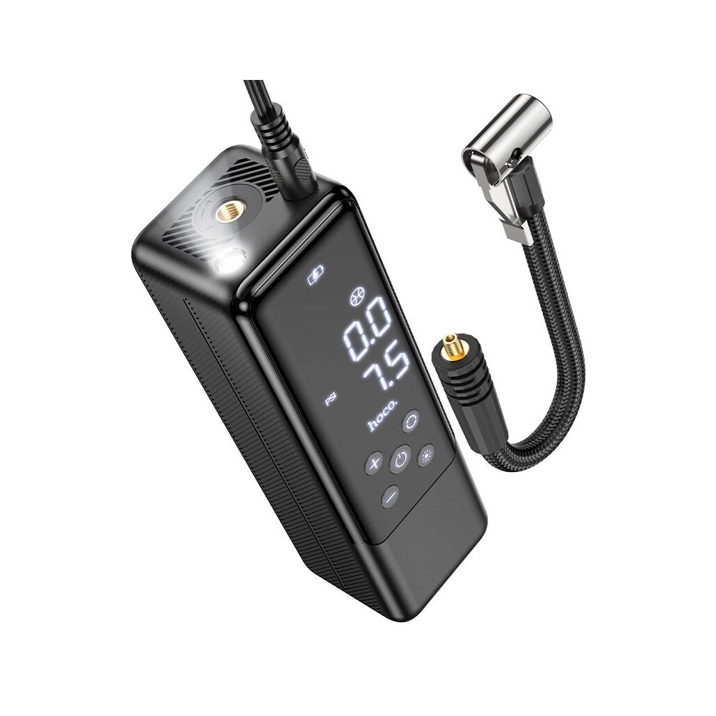 Hoco Автомобильный компрессор, насос HOCO ZP5 May, 35 л/мин, черный