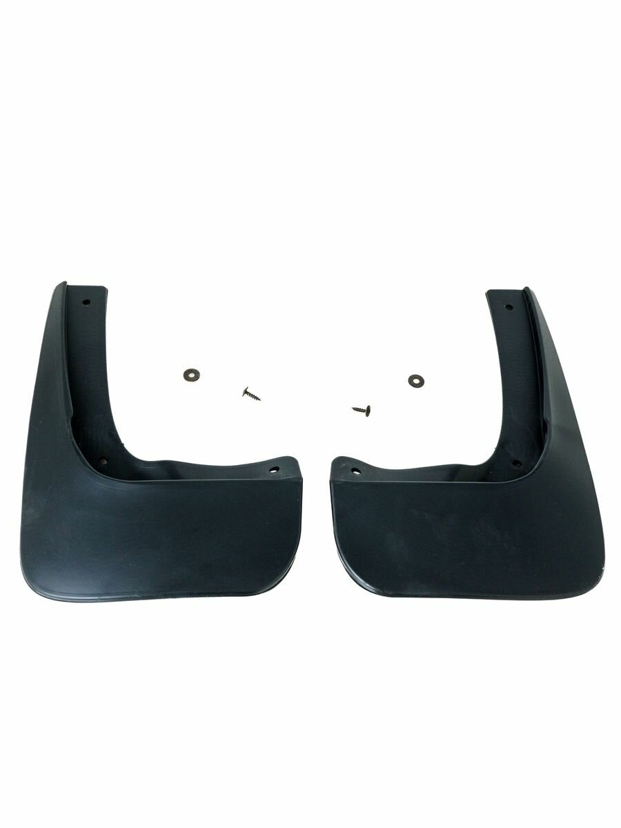 Брызговики (фартуки) передние с крепежом (2 шт) Volkswagen Polo 2020. Skoda Rapid 2019 / Балаково