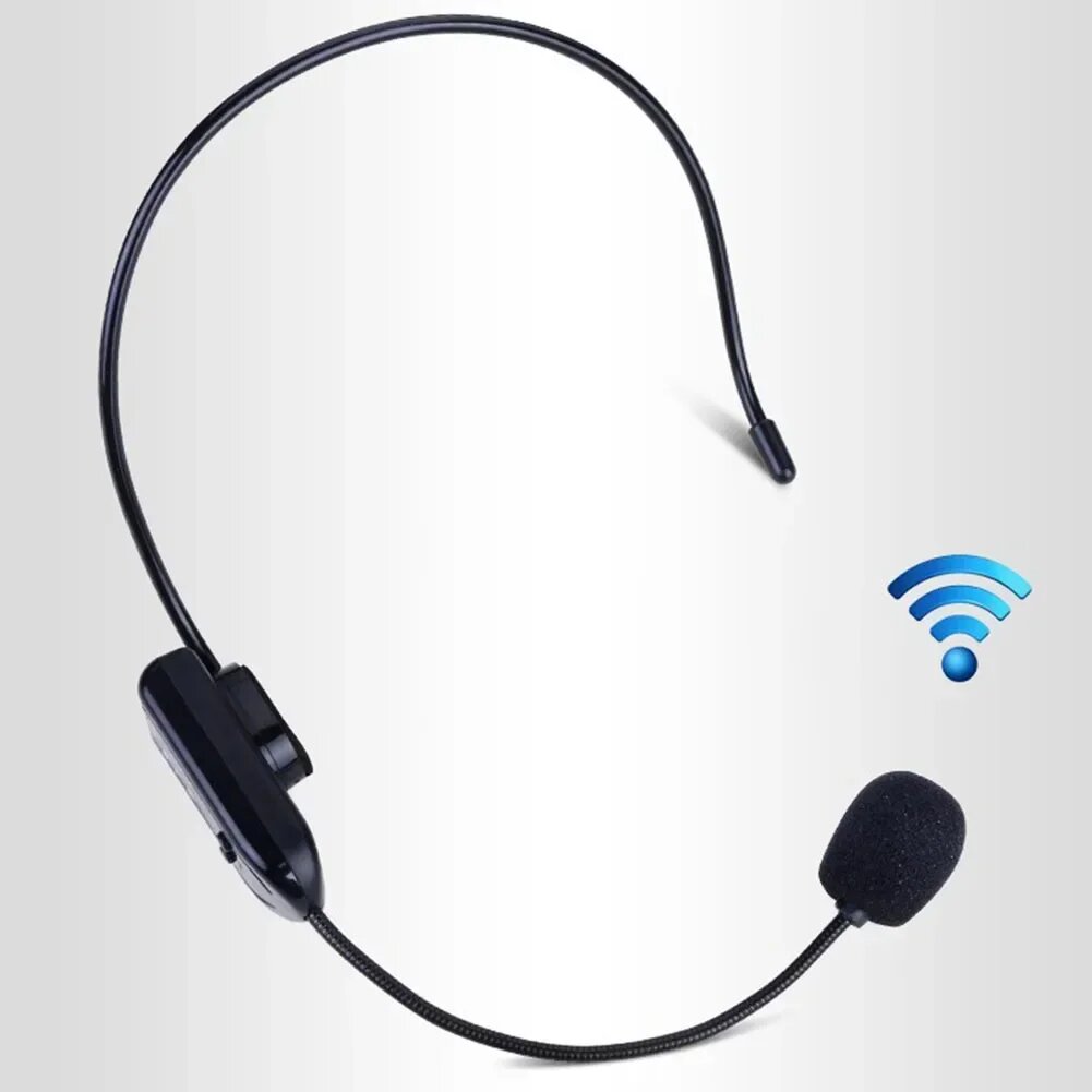 Беспроводной FM-микрофон, гарнитура, Мегафон, Радио, микрофон для динамика, для обучения, крепление на голову, Ручной беспроводной микрофон 2-в-1