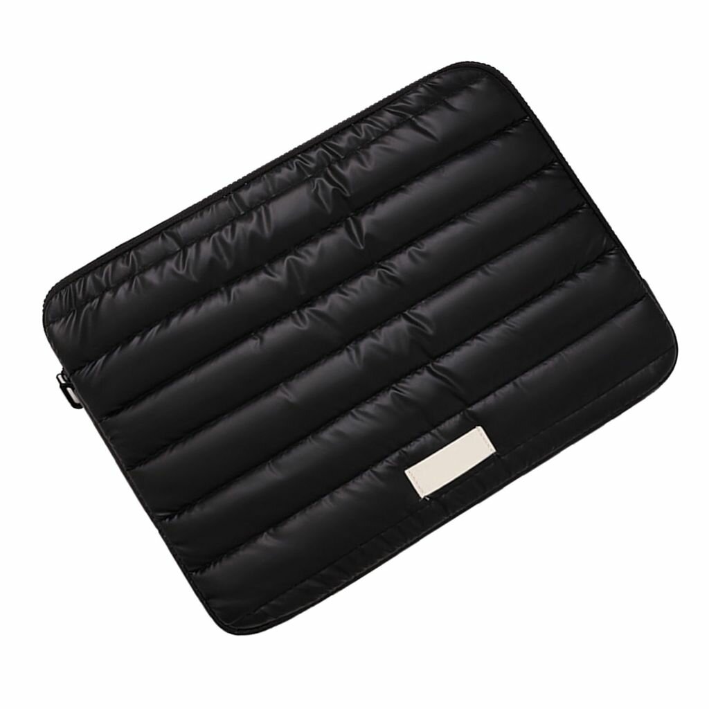 Сумка для ноутбука из стеганой ткани-14-дюймовая черная