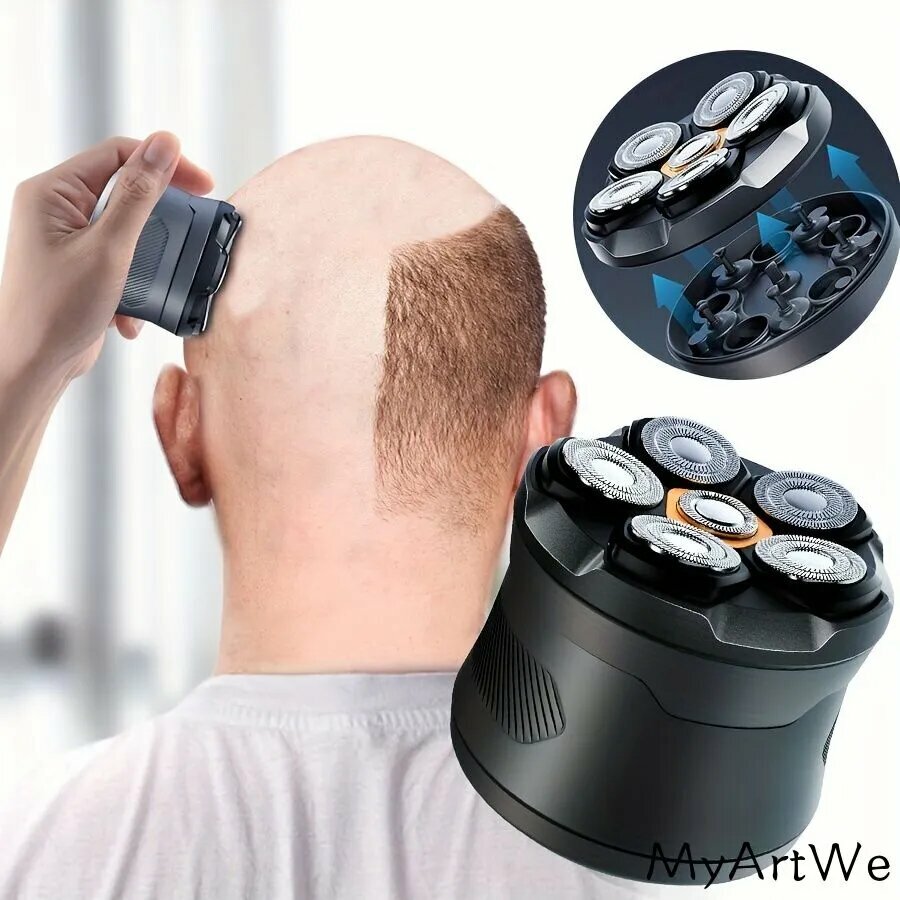 Электробритва Y560K MyArtWe Бритва для Головы, черный