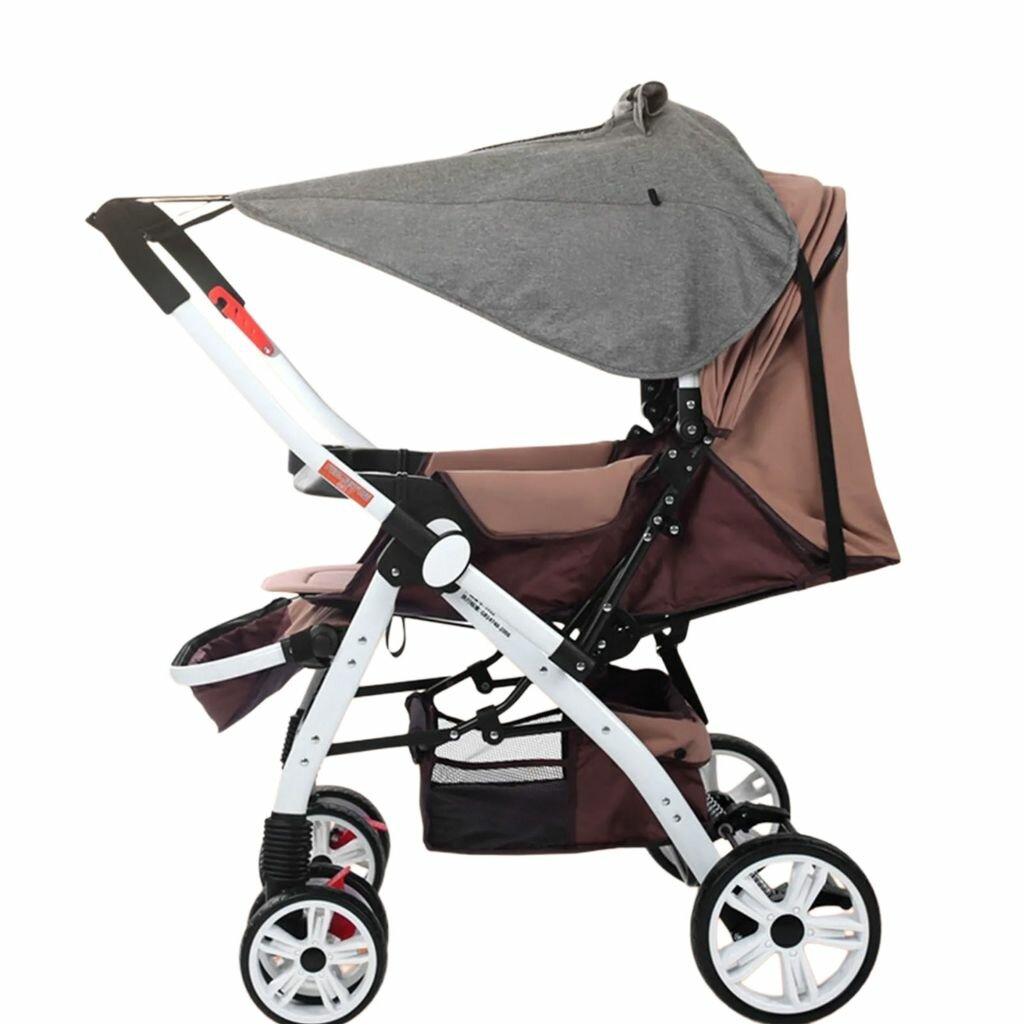 Аксессуары для колясок, Козырек для детской коляски - светло-серый, один