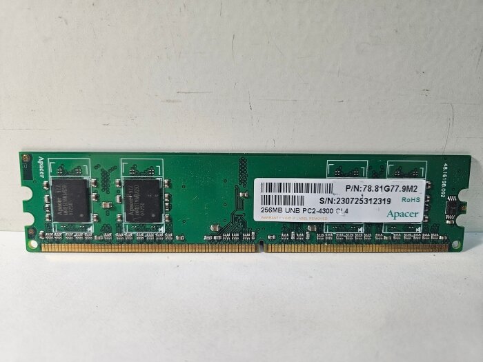 Оперативная память DDR2 256Mb PC2-4300 Apacer 78.81G77.9M2