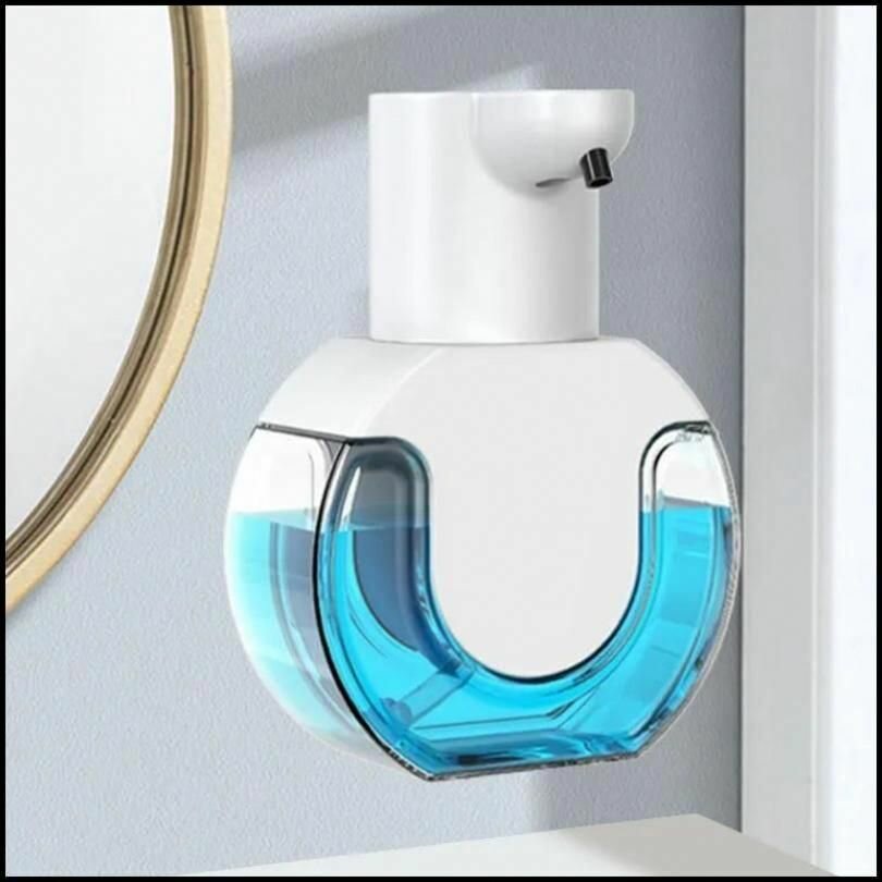 Диспенсер для мыла, пластиковый, сенсорный, 17 см x 12 см x 8,75 см, 420 мл