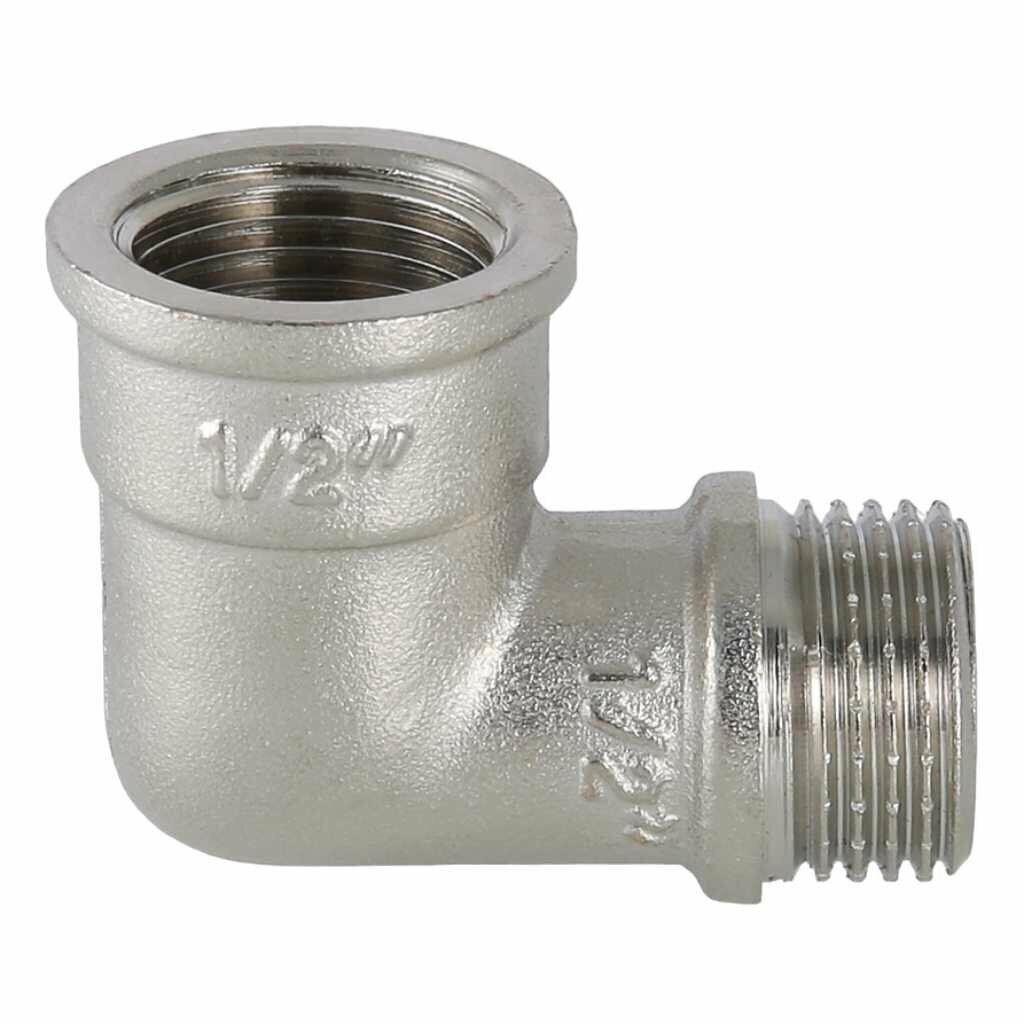 Сантехнический уголок STI 1/2 дюйма, г-ш, никелированная латунь