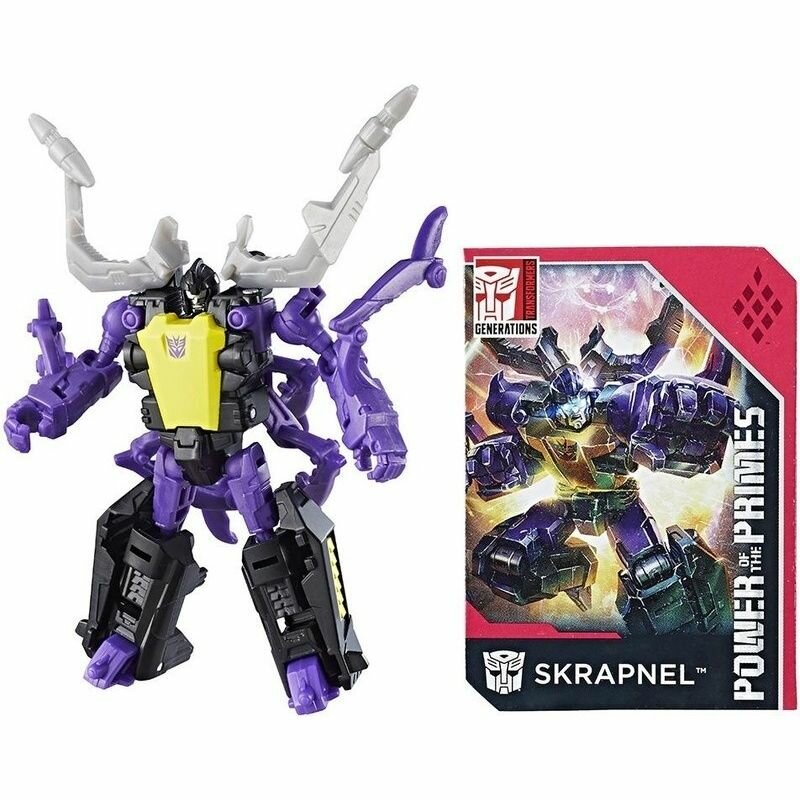 Трансформер Скрапнел Игрушки Hasbro Transformers Generations Power of the Primes Legend Class Skrapnel 8 см