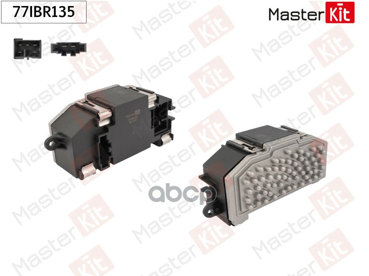 Резистор вентилятора салона AUDI, SEAT, SKODA, VW 04-> MasterKit арт. 77IBR135