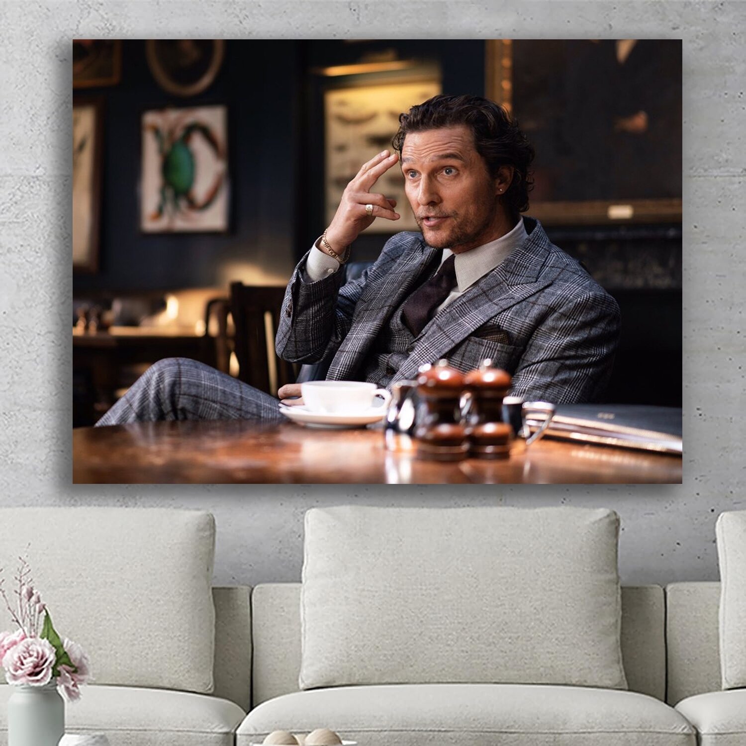 Картина на стену для интерьера - "Джентельмены, гангстеры, мафия", 30х40 см.