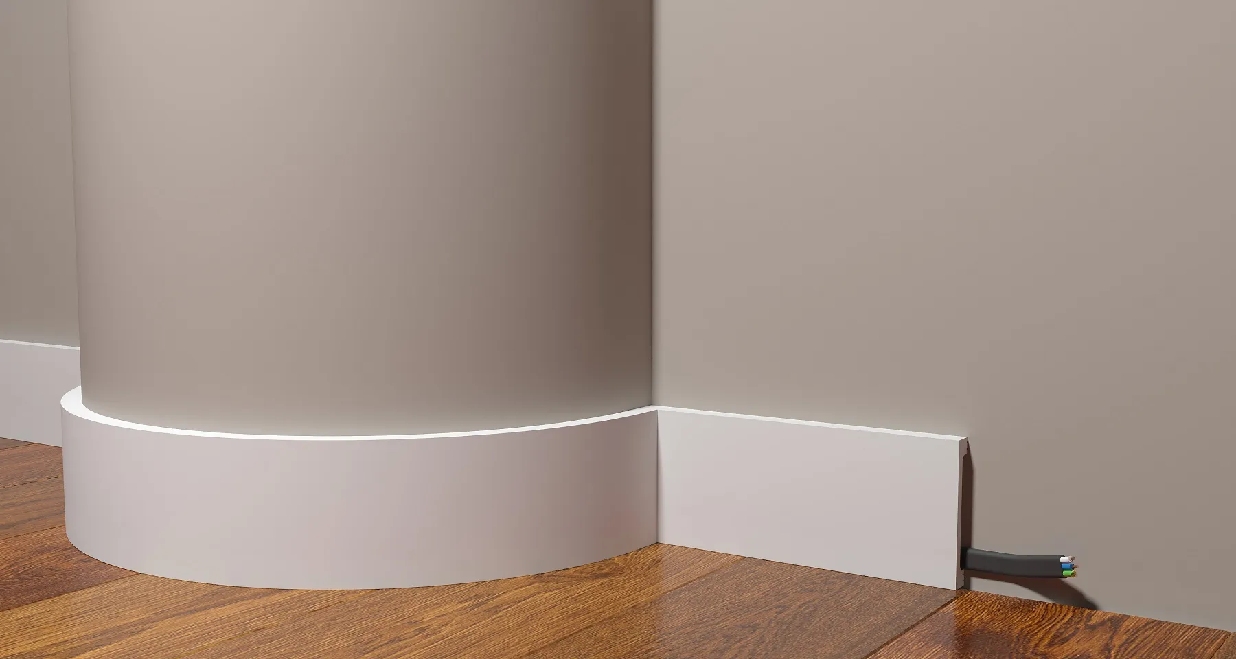 Плинтус гибкий из композита DD708-E Decor-Dizayn