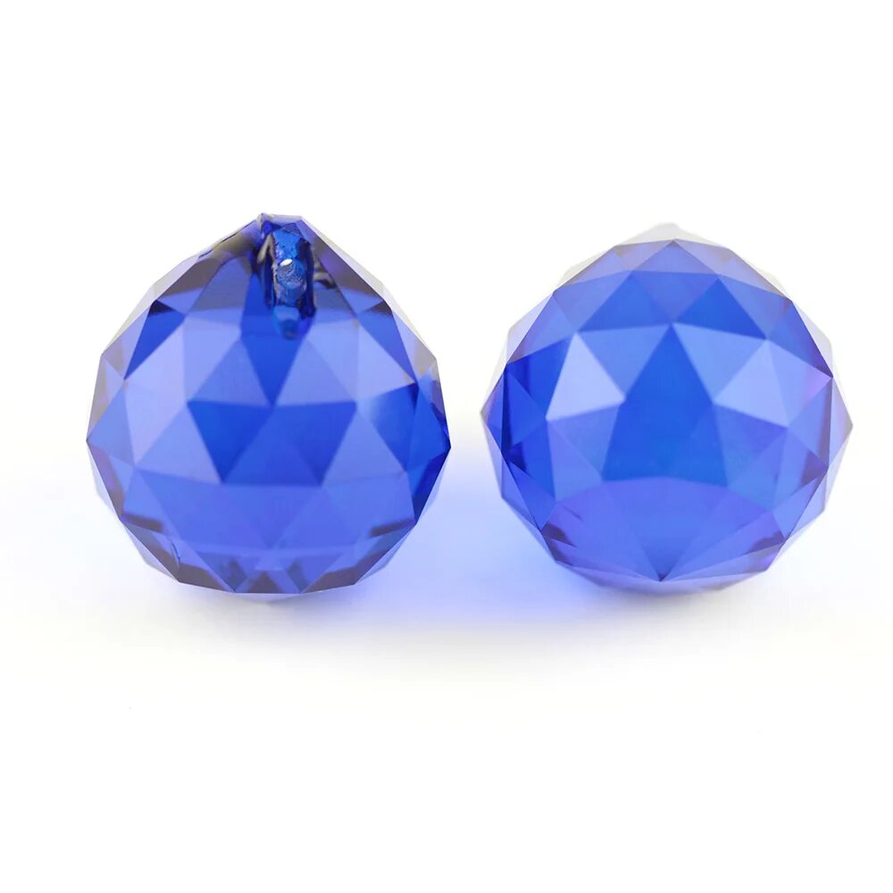 20 мм/30 мм/40 мм 10 шт. хрустальная люстра с граненым шаром, призма, Красочные Солнцезащитные очки, фэн-шуй, стеклянная лампа, запчасти, 40mm 10pcs, Синий