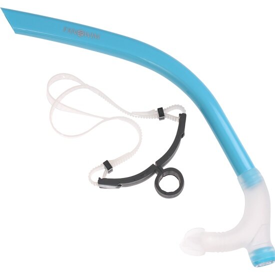 Трубка фронтальная Fanswim , синяя, прозрачный силикон, FS SN83BL