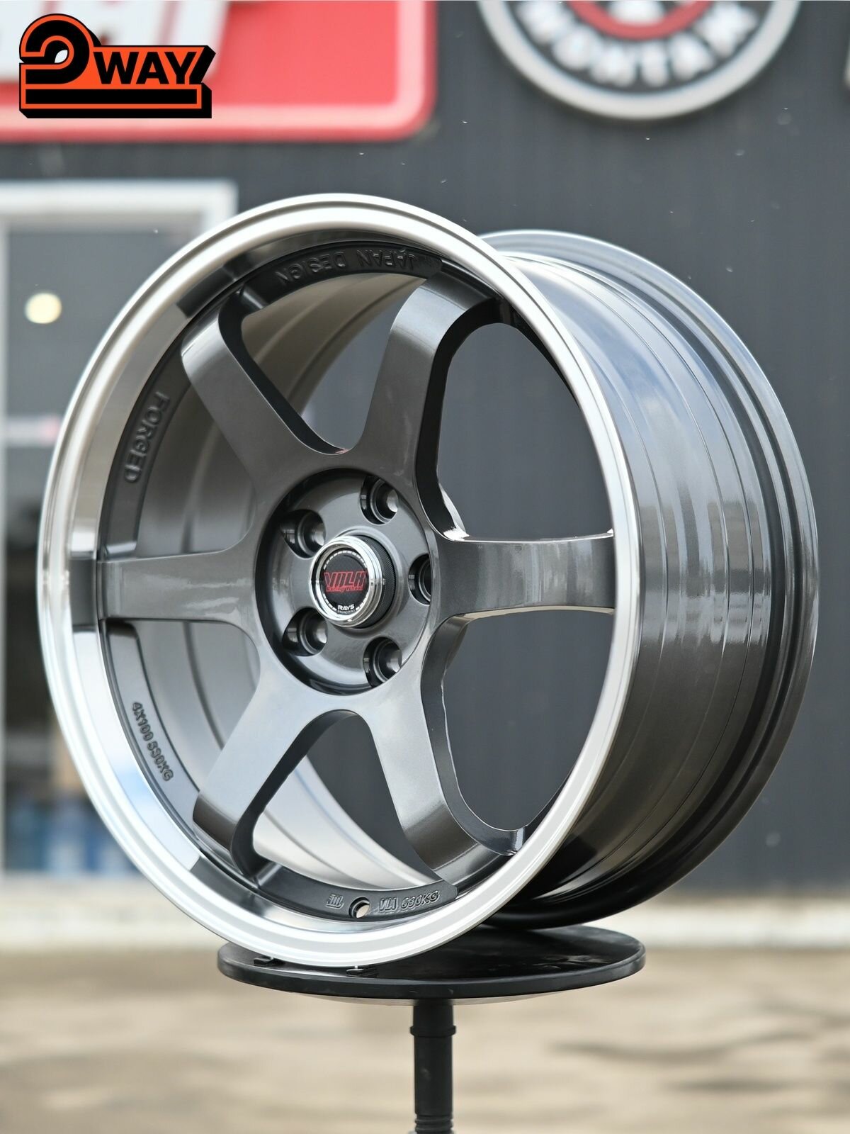 Диск колесный Taigiro Volk Racing, R18, ET35, легкий сплав, графит