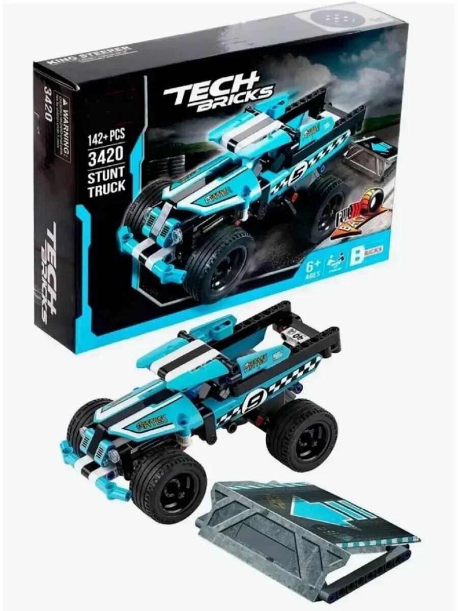 Конструктор Гоночная машина, Трюковый джип, 3420