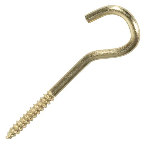 Шуруп-крюк 3.5x35 мм сталь 6 шт. цвет золото