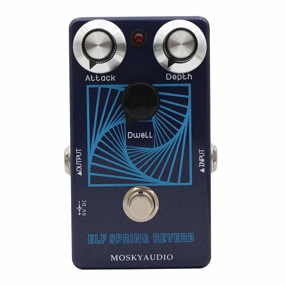 MOSKYAUDIO ELF SPRING REVERB Педали Эффектов Для Гитар И Бас-Гитар Ревербератор Винтажного Звучания Истинный Байпас