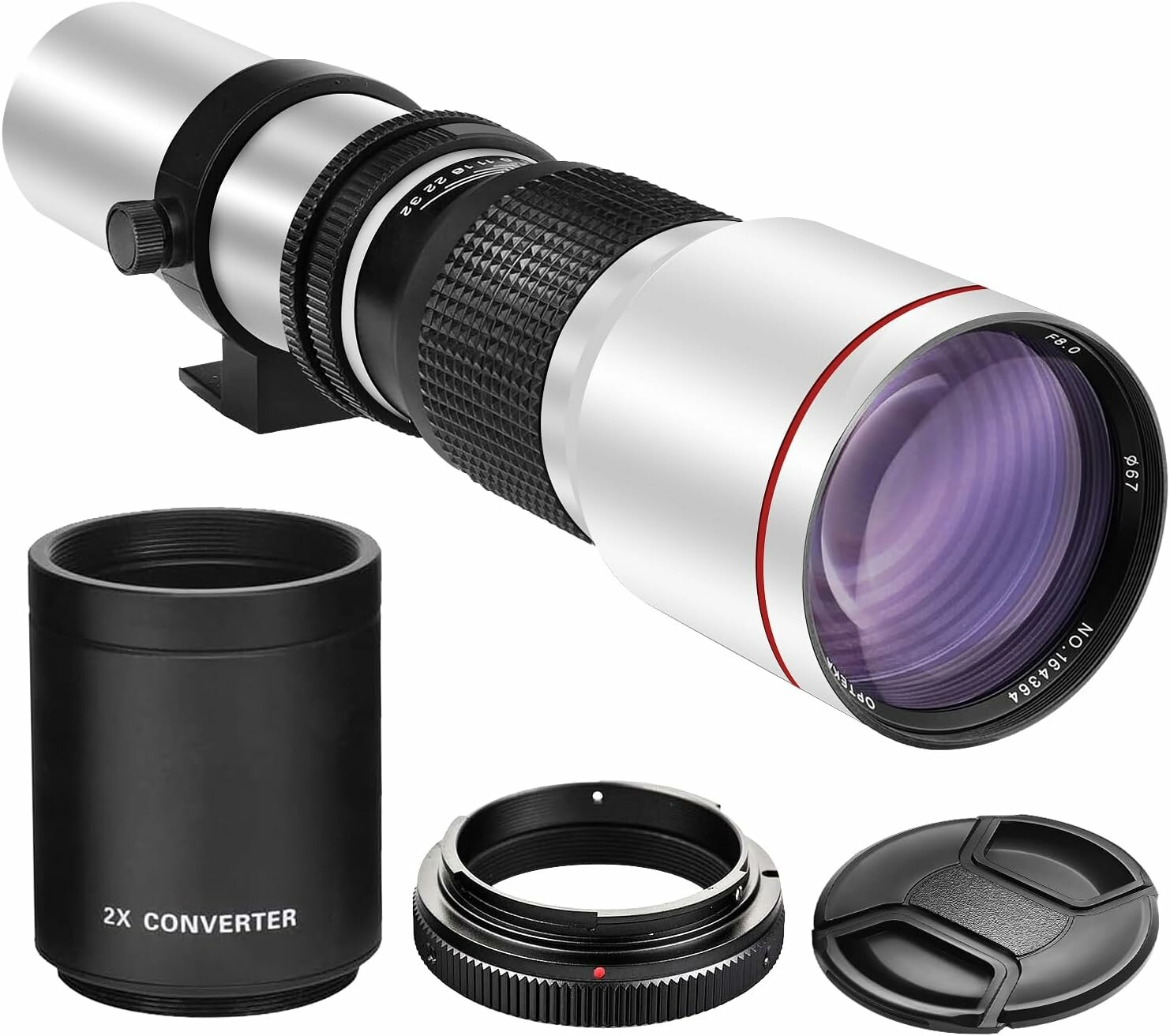 Мощный ручной телеобъектив 500 мм/1000 мм f/8 для Canonrj