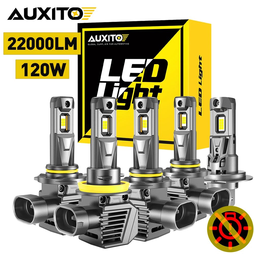 AUXITO Светодиодная фара H8 22000LM 9012/HIR2 CANBUS 6500K