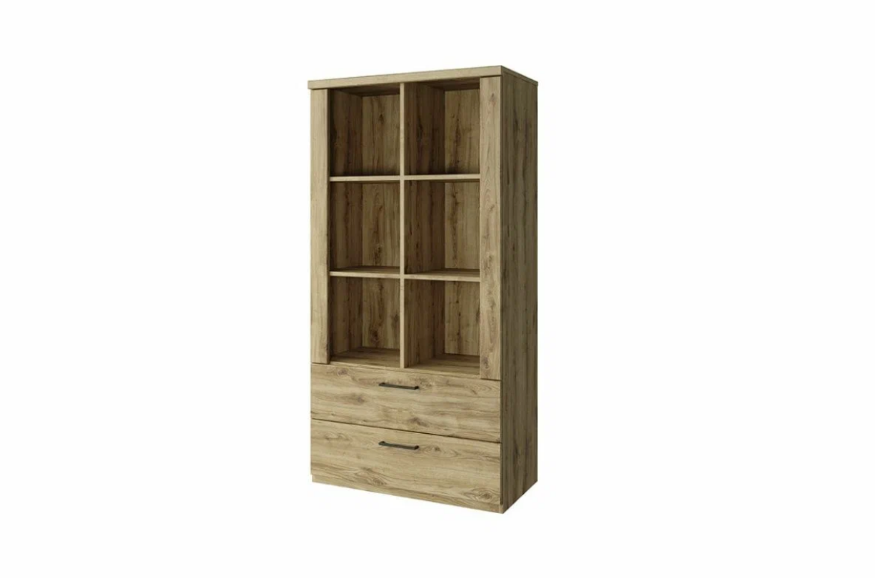 Шкаф открытый Anrex DOORSET 2S6N, 157.1 x 41 x 80.2 см, цвет: Дуб Наварра