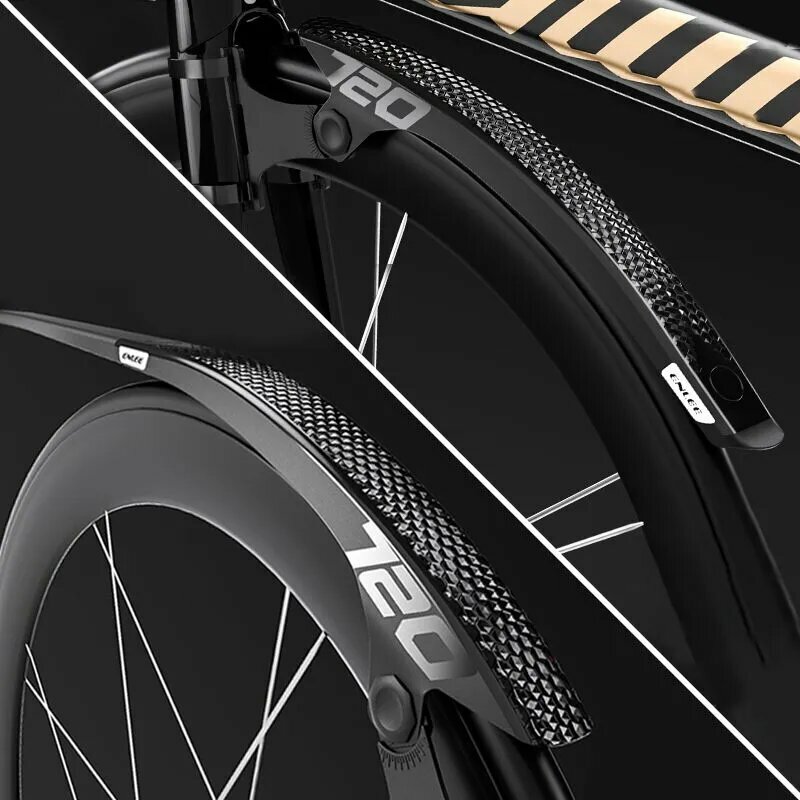 Крылья дорожного автомобиля, комплект передних и задних крыльев, изготовлены из полипропиленового материала, длину и угол можно свободно регулировать, подходит для шин шириной 700Cx18-32MM.