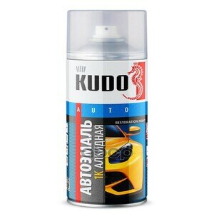 1k эмаль автомобильная ремонтная. алкидная газ: золотисто-жёлтая Kudo арт. ku-4084