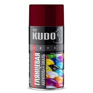 Эмаль универсальная акриловая быстросохнущая ral винно-красная глянцевая ral 3005 Kudo арт. ku-a3005