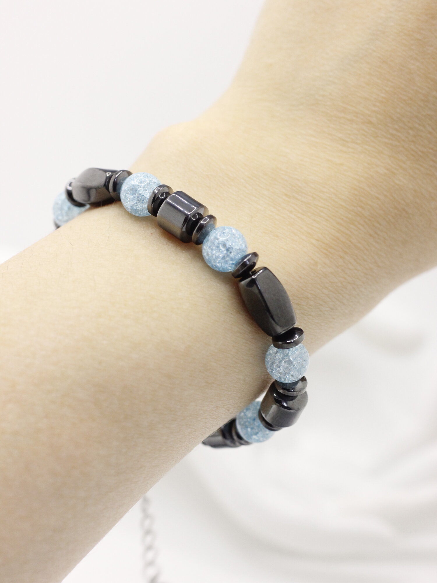 Браслет, кварц сахарный