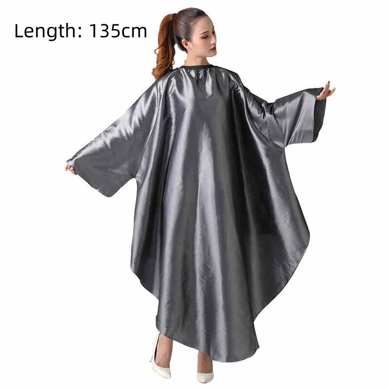 Парикмахерский халат из нейлонового полиэстера K016 CX--135--Silver gray