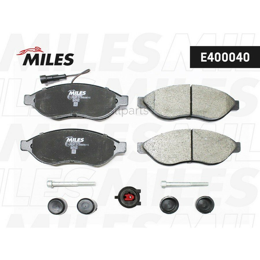 MILES E400040 Колодки тормозные CITROEN JUMPER/FIAT DUCATO/PEUGEOT BOXER R15 06- пер. LowMetallic