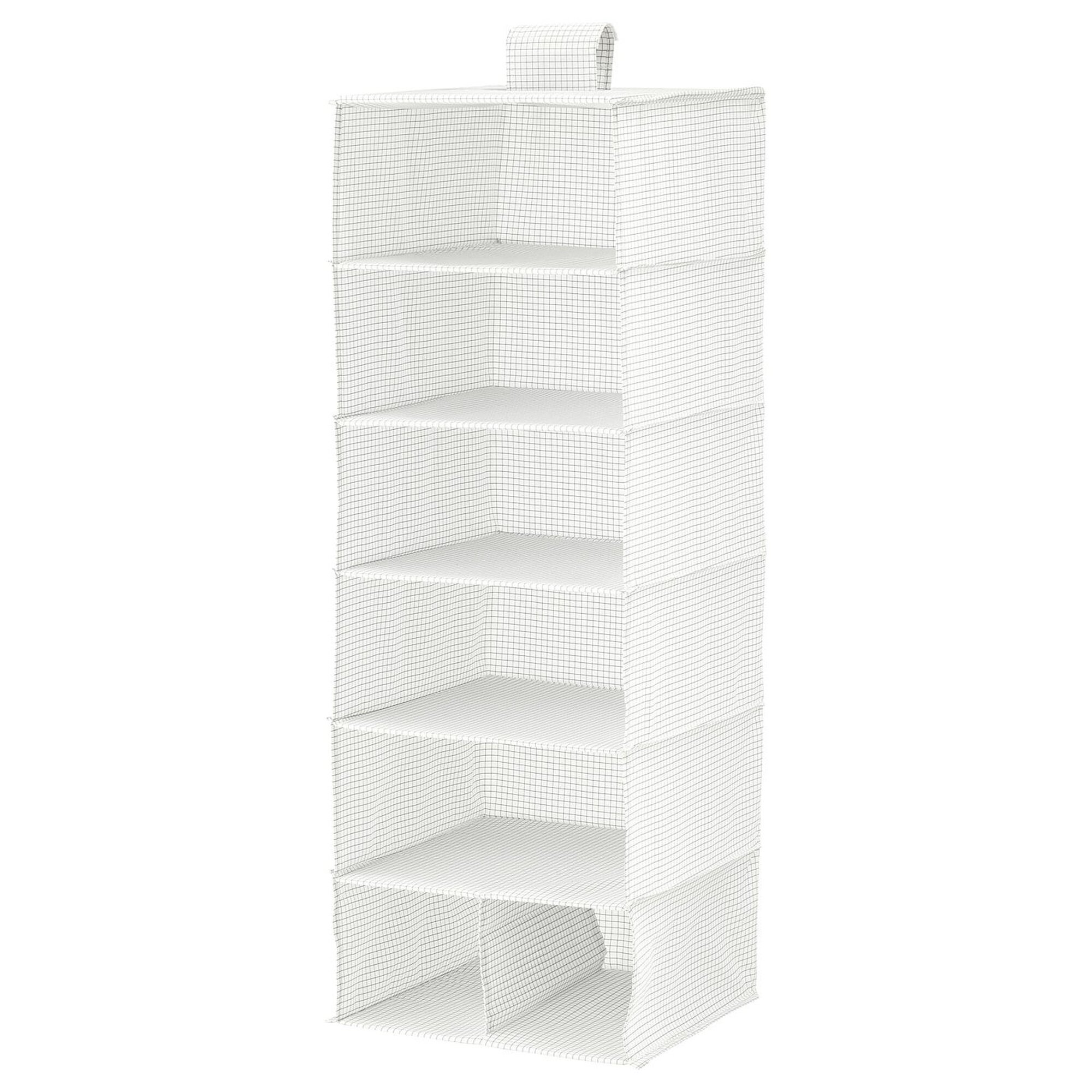 Органайзер для одежды 7 полок IKEA STUK белый/серый 30x30x90 см