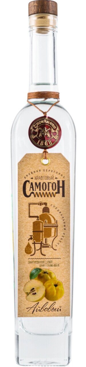 Ликер Стрижамент, Самогон крафтовый "Айвовый", настойка горькая, 0.5 л