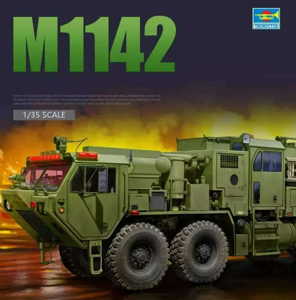 Trumpeter 01067 1/35 M1142 HEMTT TFFT Тактическое пожаротушение Грузовик